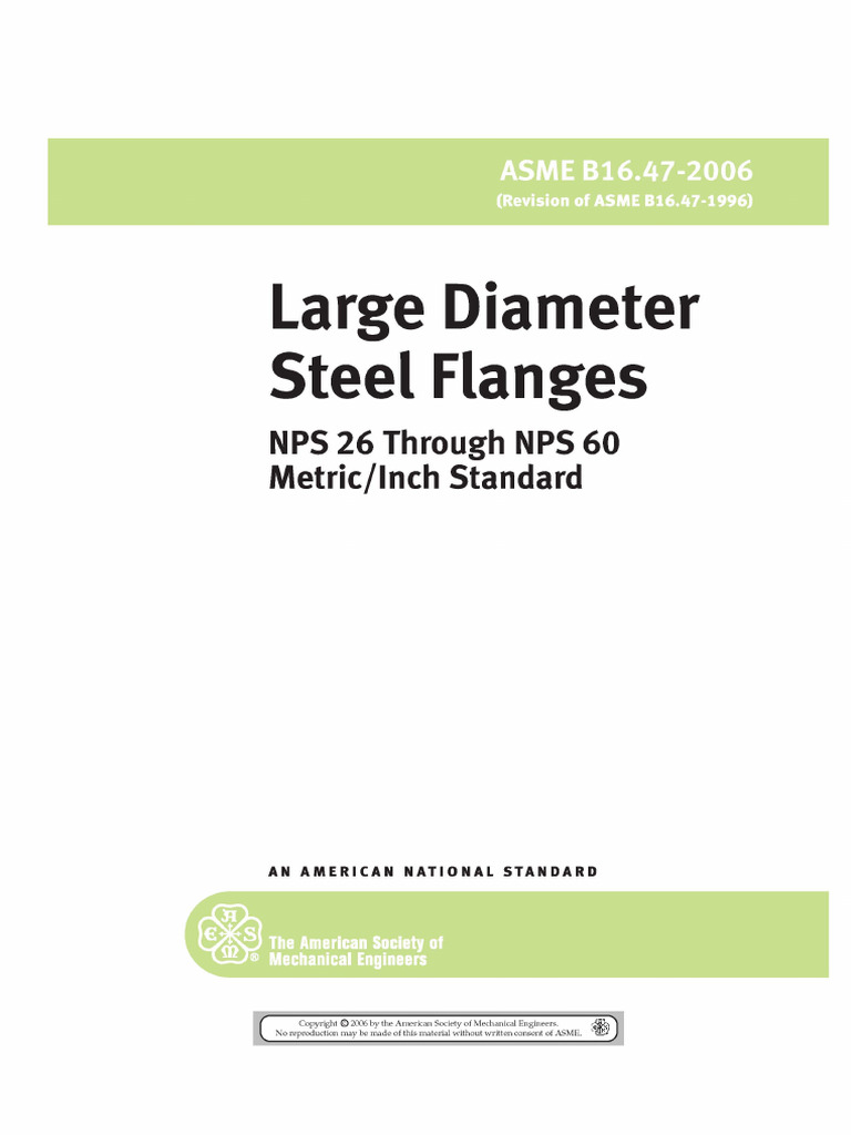 Asme B16.47 2006 | PDF