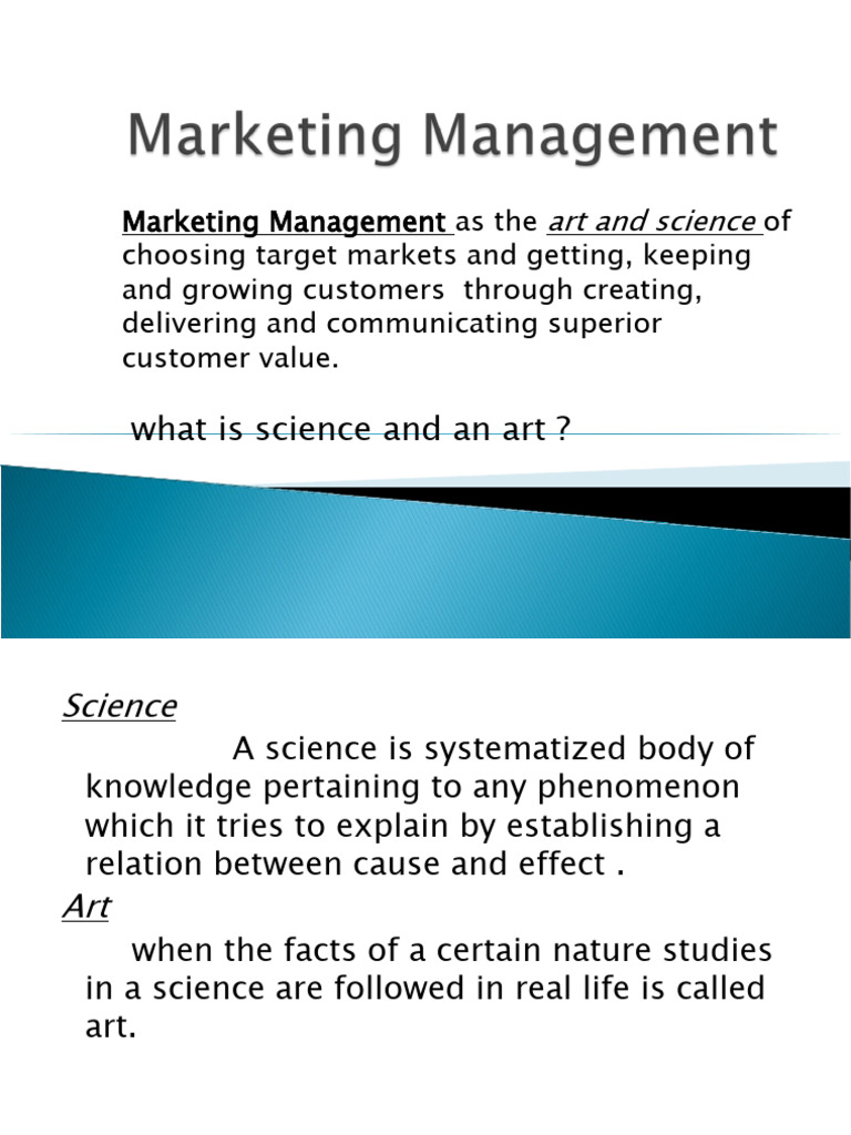 Understanding Marketing Management Scope | PDF | Marketing | Product ...