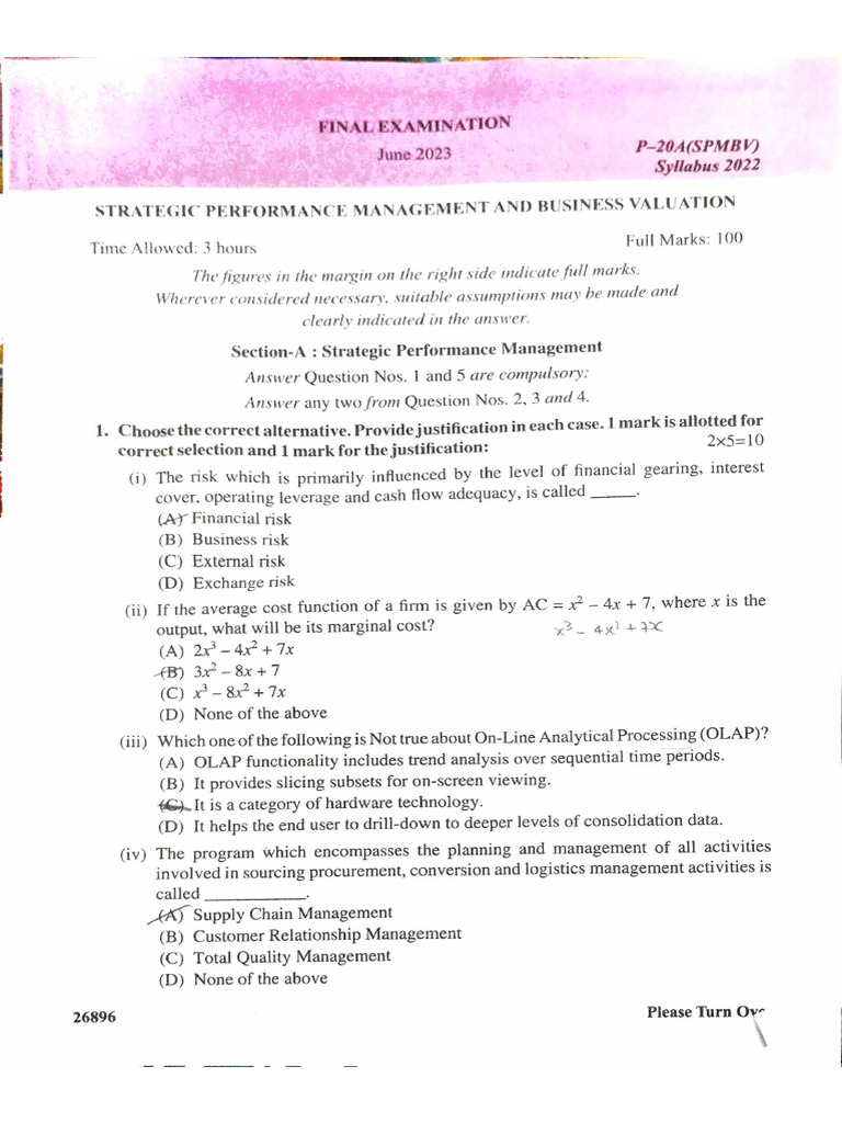 P20A SPMBV 2022 Syl | PDF | Mergers And Acquisitions | Goodwill ...
