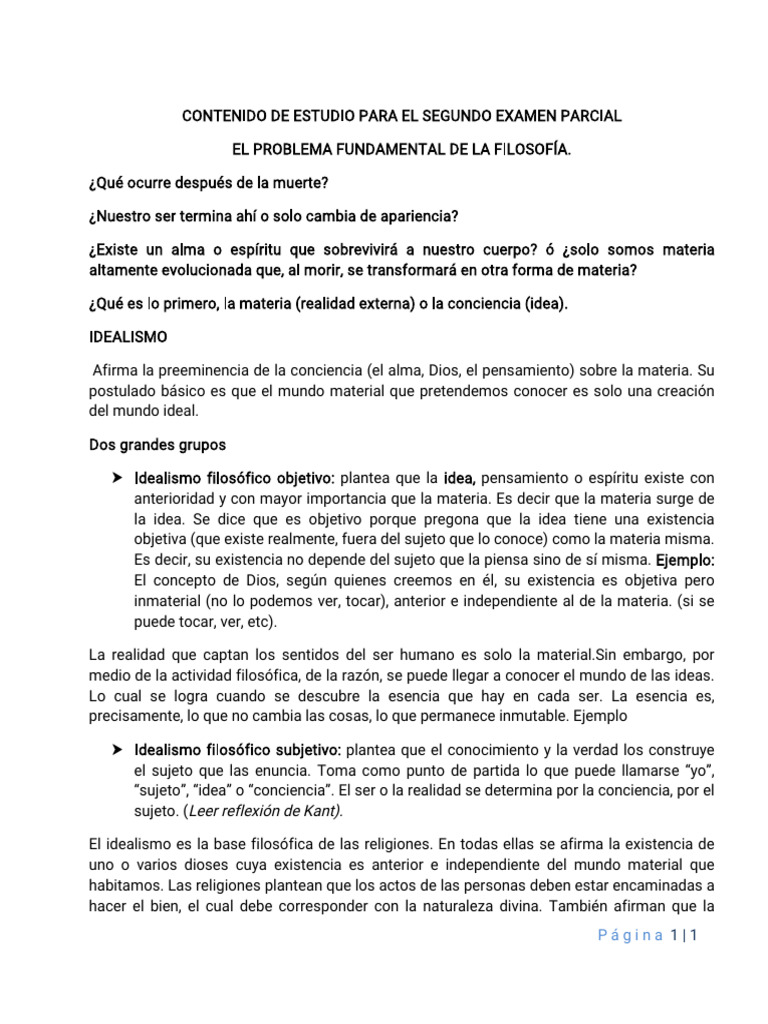CONTENIDO SEGUNDO EXAMEN PARCIAL SECCIÓN B | PDF | Moralidad | Conocimiento