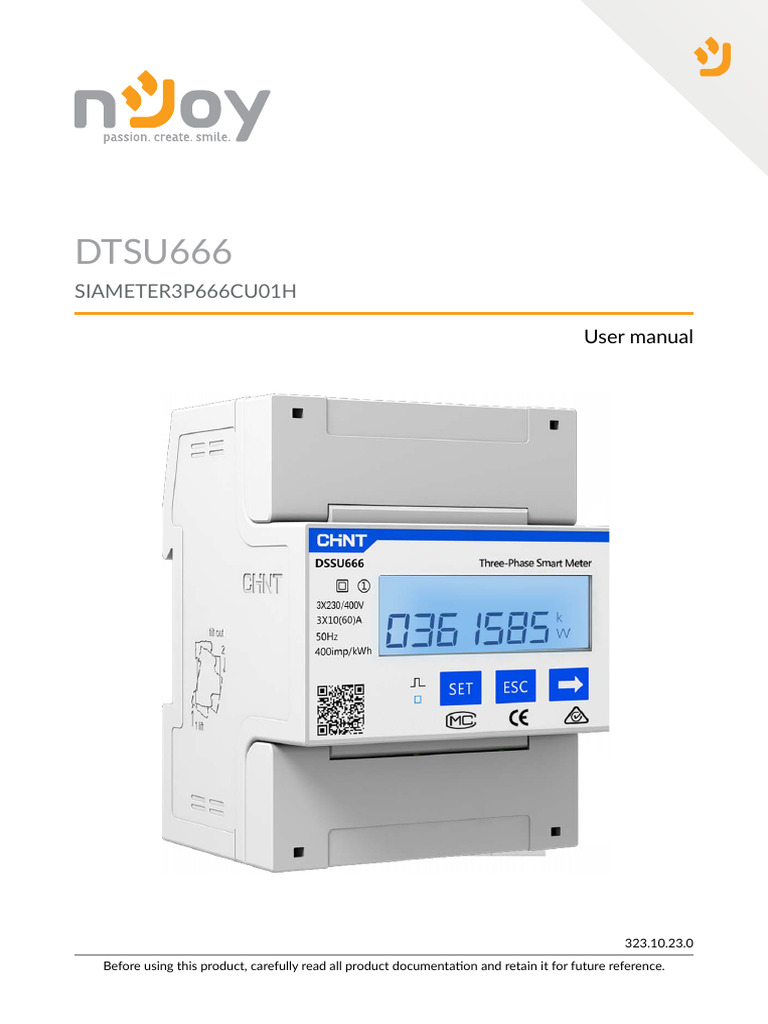DTSU666 - User Manual EN | Download Free PDF | Ac Power | Transformer