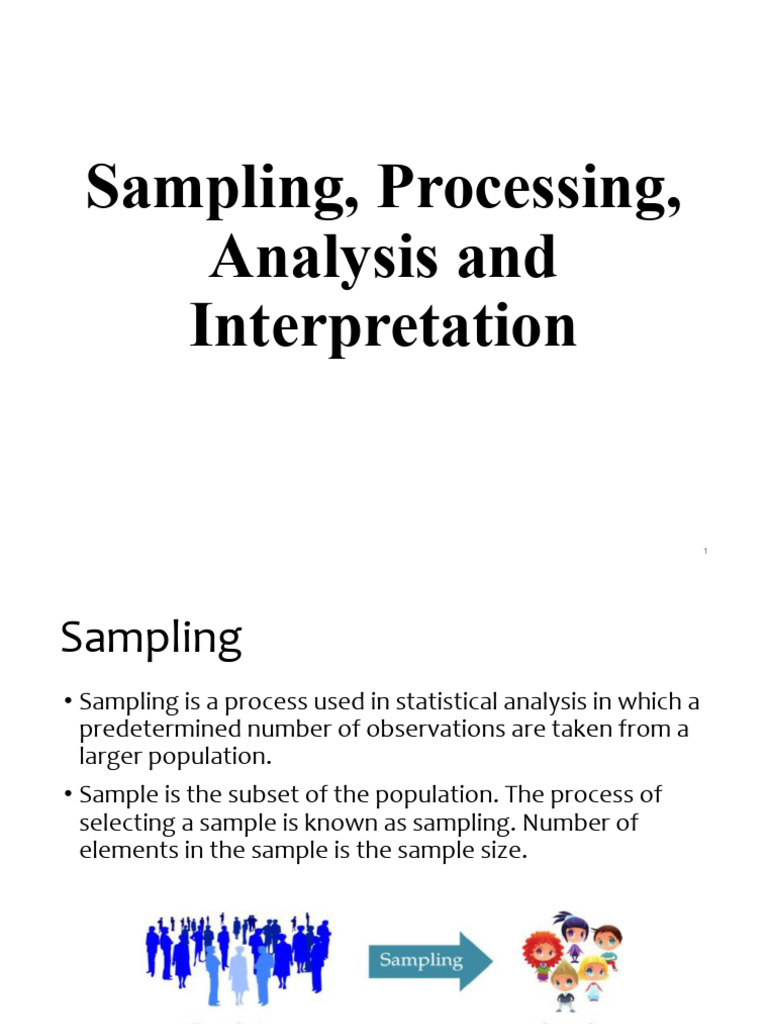 Research Methodology 5-Sampling, Processing, Analysis and Interpretation | PDF | Sampling ...