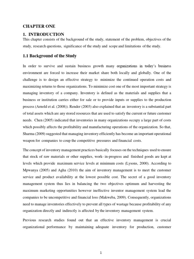 Research Proposal | PDF | Inventory | Sampling (Statistics)