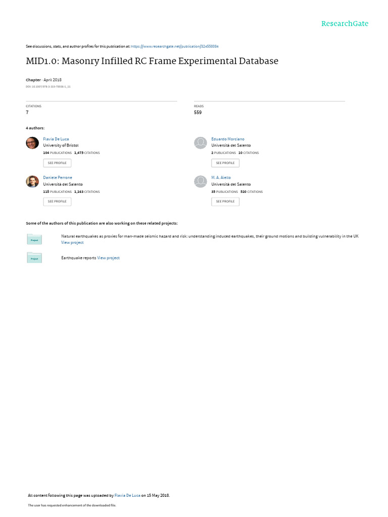 MI-RC Exp - Database | Download Free PDF | Earthquake Engineering ...
