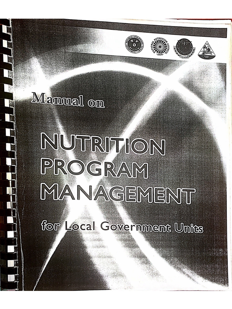 Nutrition Program Management Book | PDF