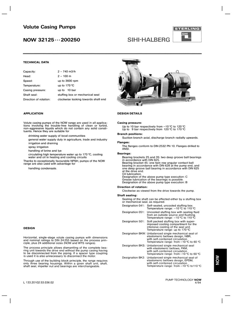 04.c Katalog Sihi Nowa Pump | PDF