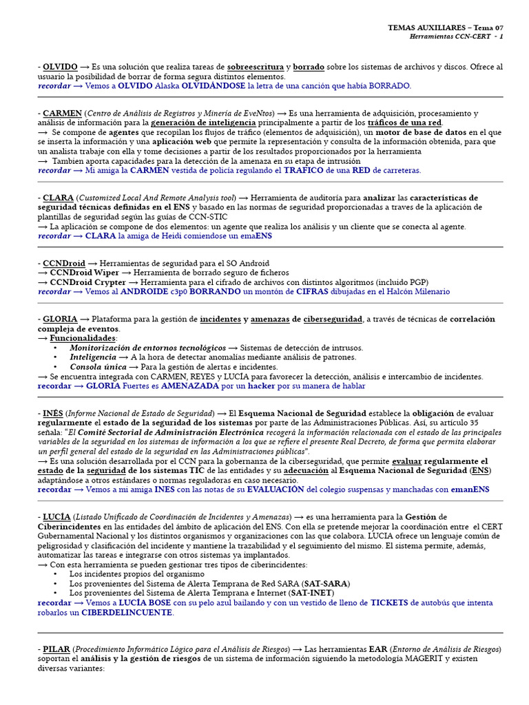 Herramientas CCN Cert | PDF | La seguridad informática | Seguridad