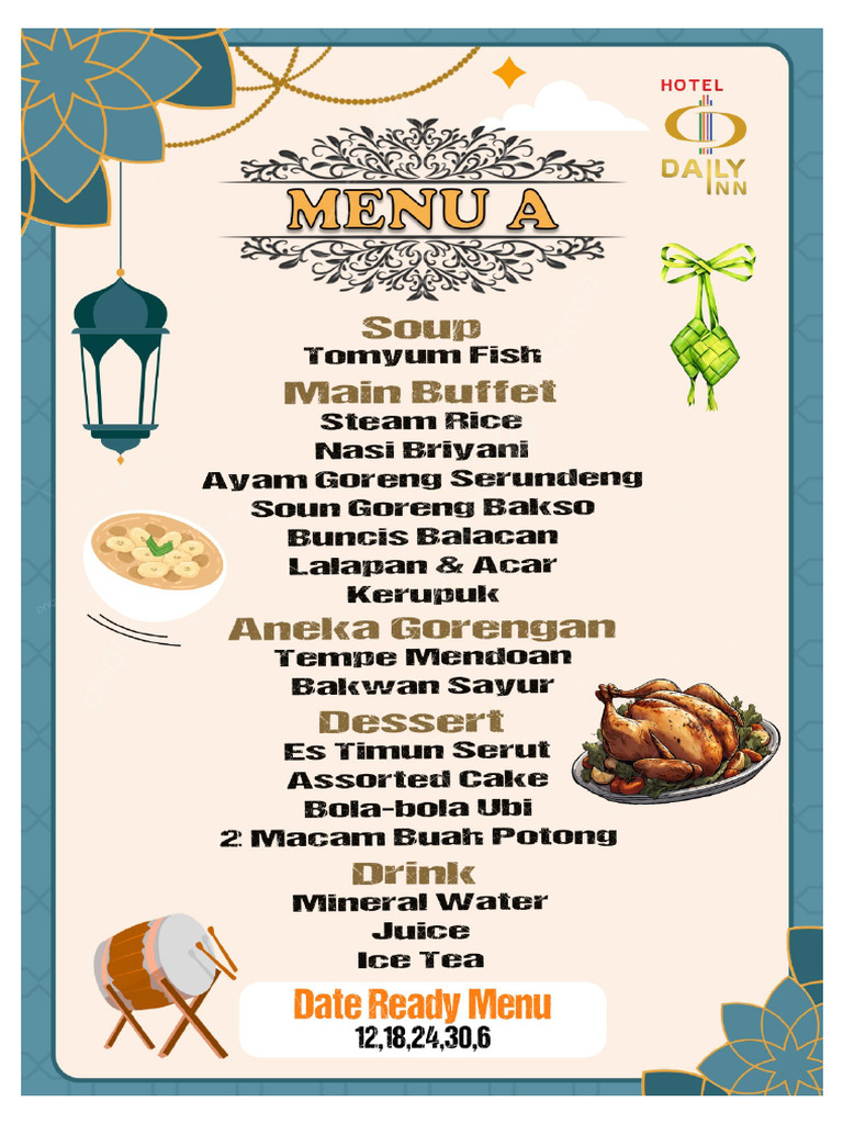 Menu Hotel Daily Inn | PDF