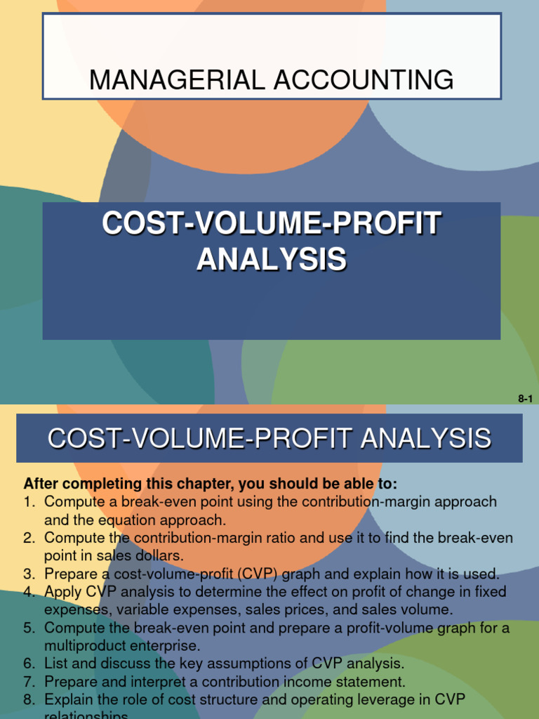 CVP Analysis 08 | PDF | Management Accounting | Financial Accounting