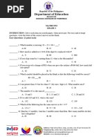 Primary 6 Math Mock Test | PDF | Numbers | Mathematics