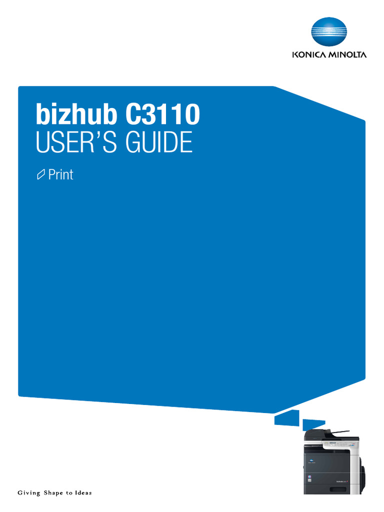 Bizhub-C3110 Print en 2-1-0 | PDF | Device Driver | Operating System