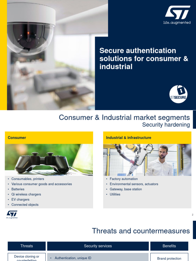 st_secure_solutions_authentication_and_iot | PDF | Authentication ...
