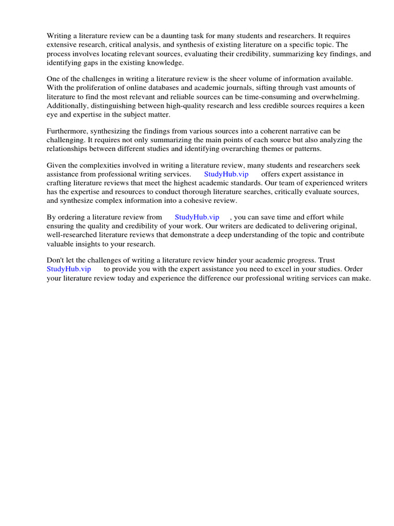 Literature Review Website Evaluation | PDF | Literature Review | Thesis