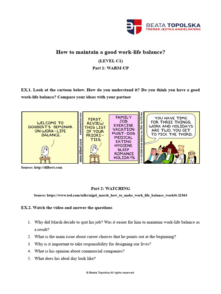 Work-Life Students Handout | PDF