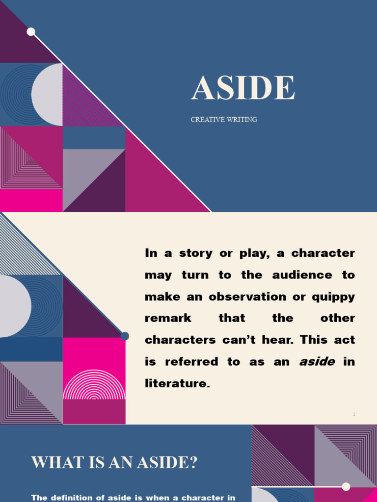 Understanding Asides in Literature | PDF