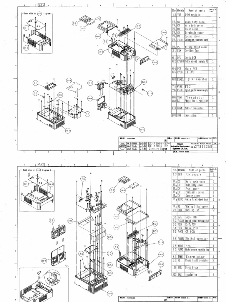(R01) Drawings For RX Parts List | PDF