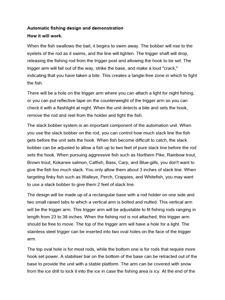 Automated Design To Curb Overfishing | PDF | Fishing Rod | Fish