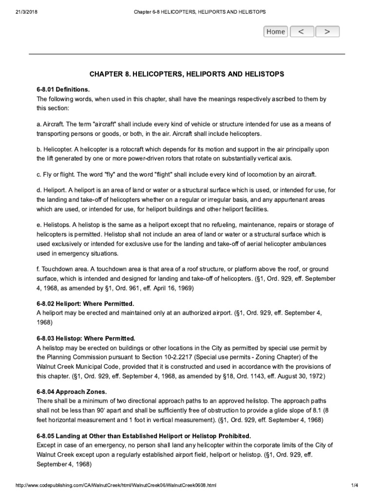 Chapter 6-8 HELICOPTERS, HELIPORTS AND HELISTOPS | PDF