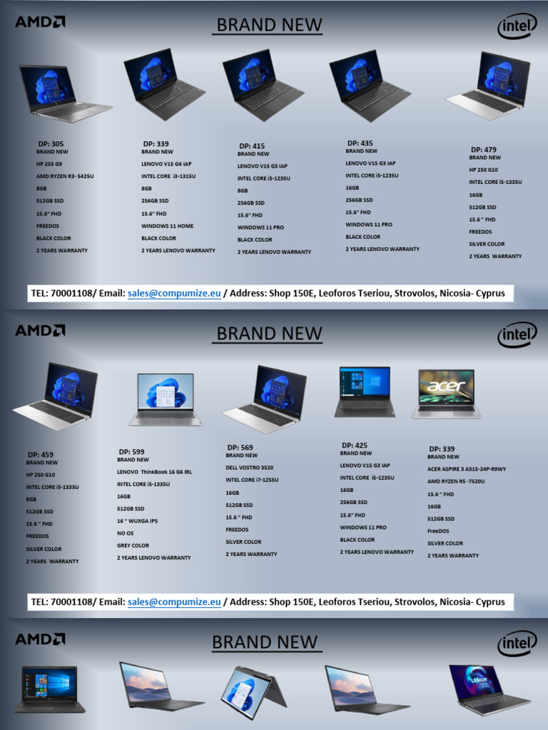 Brand New and Open Box Notebooks and Desktops March2024 | PDF | Computing | Microcomputers