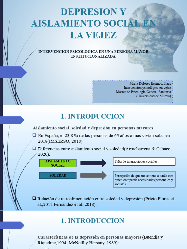 Depresión y Aislamiento en la Vejez | PDF | Depresión (estado de ánimo ...