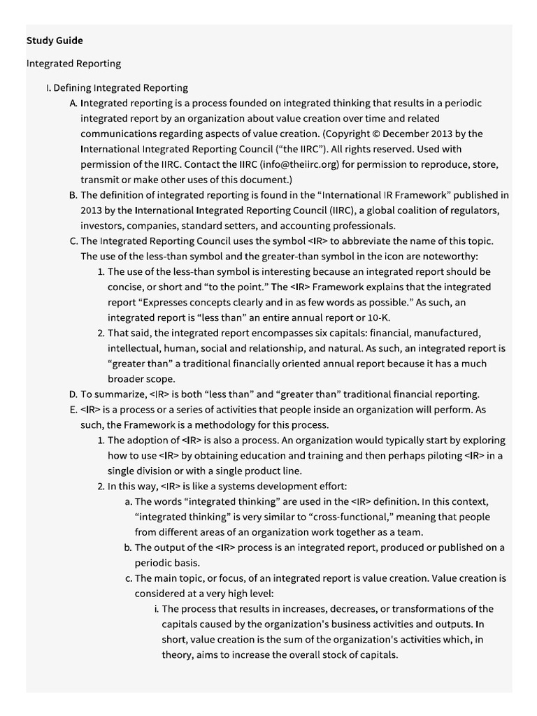 Integrated Reporting Pdf