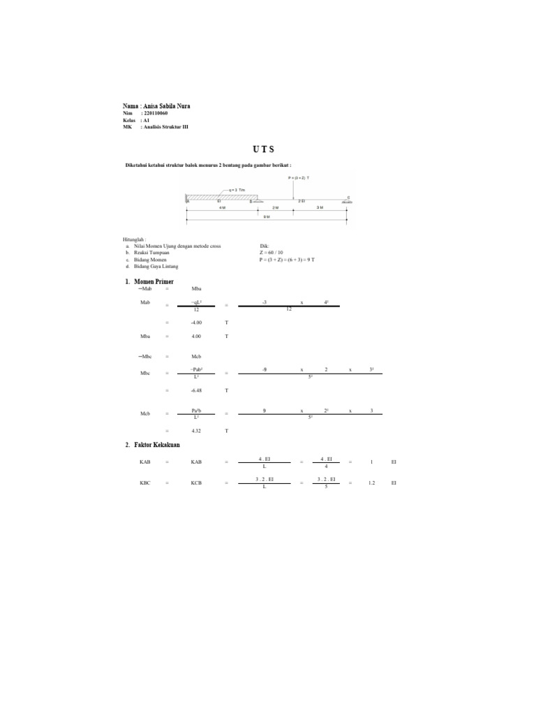 Analisis Struktur | PDF