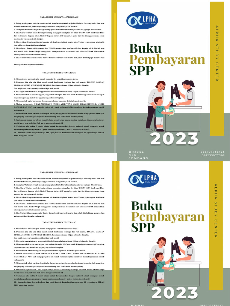 Tata Tertib Untuk Wali Murid Asc | PDF | Kesehatan Holistik