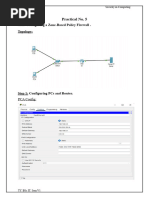 CCNP Packet Tracer - Configuring A Zone-Based Policy Firewall (ZPF) | PDF | Router (Computing ...
