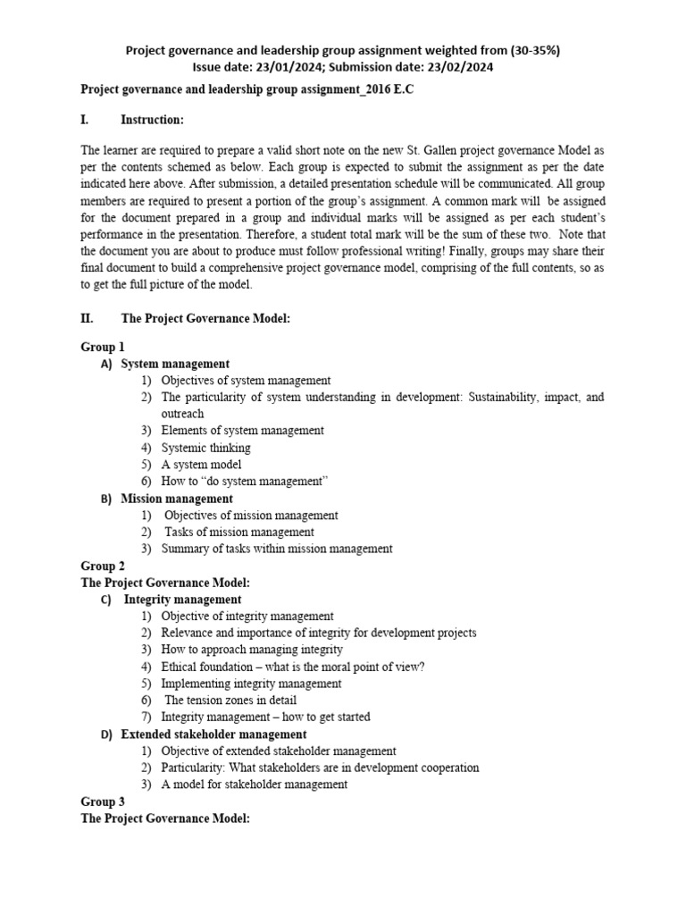 Group Assignment | PDF | Governance | Risk Group Assignment | PDF | Governance | Risk