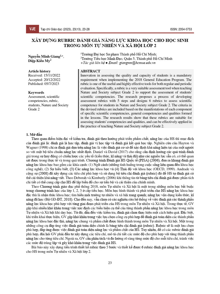 Nguyn Minh Giang Dip Kiu My | PDF