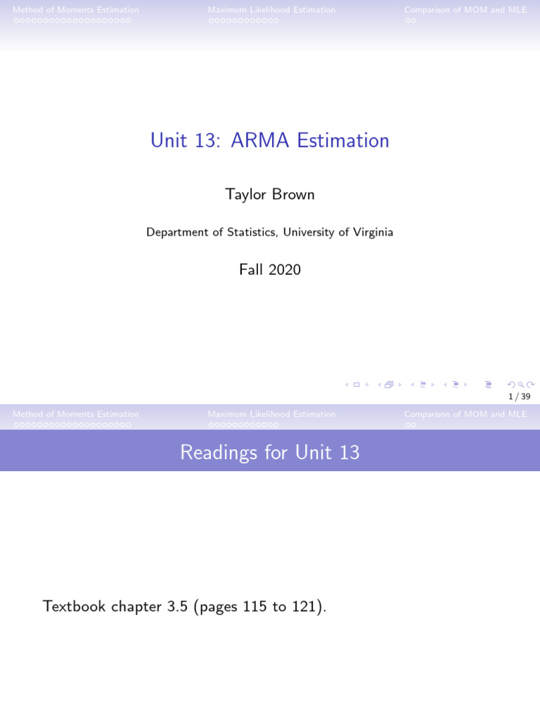 Unit 13 | PDF | Estimation Theory | Statistical Theory