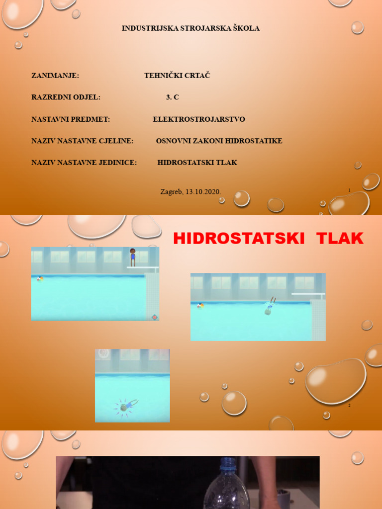 Hidrostatski Tlak | PDF