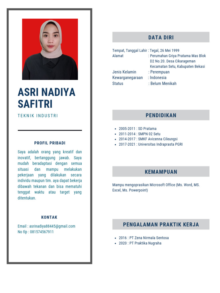 CV Asri | PDF