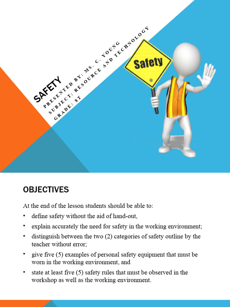 Safety in The Workplace and Workshop | PDF | Personal Protective ...