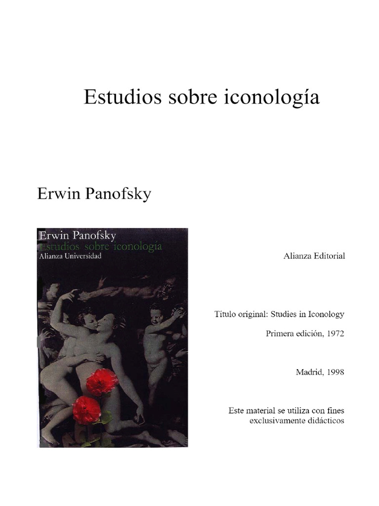 Estudios Sobre Iconología - Panofsky | PDF