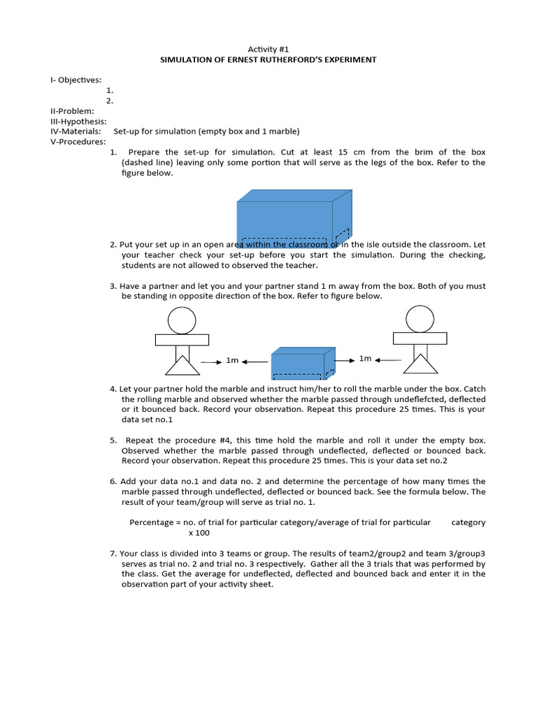 Rutherford Experiment Simulation Guide | PDF | Science | Physics