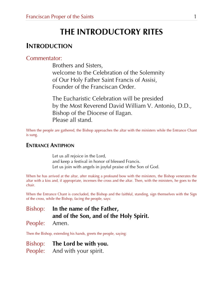 Solemnity of Our Holy Father Saint Franciis of Assisi 2023 - Letter Size | PDF | Lord's Prayer ...