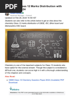 Maharashtra HSC Class12 Chemistry Weightage 2025 | PDF