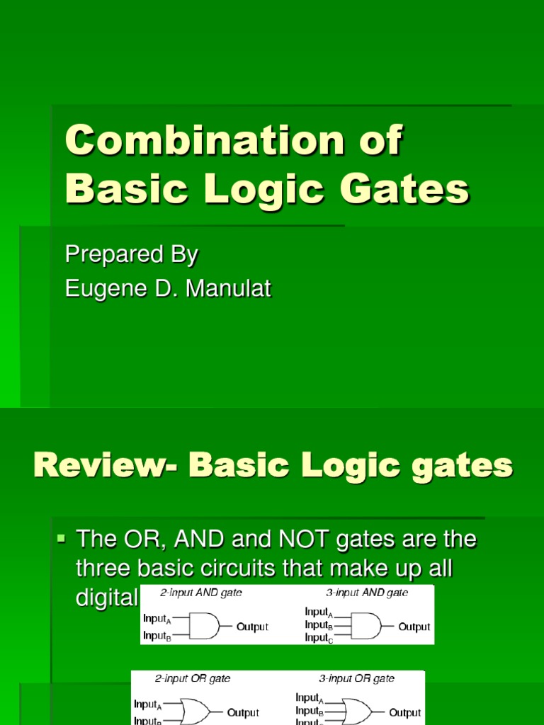 Combination of Basic Logic Gates | Download Free PDF | Mathematical ...