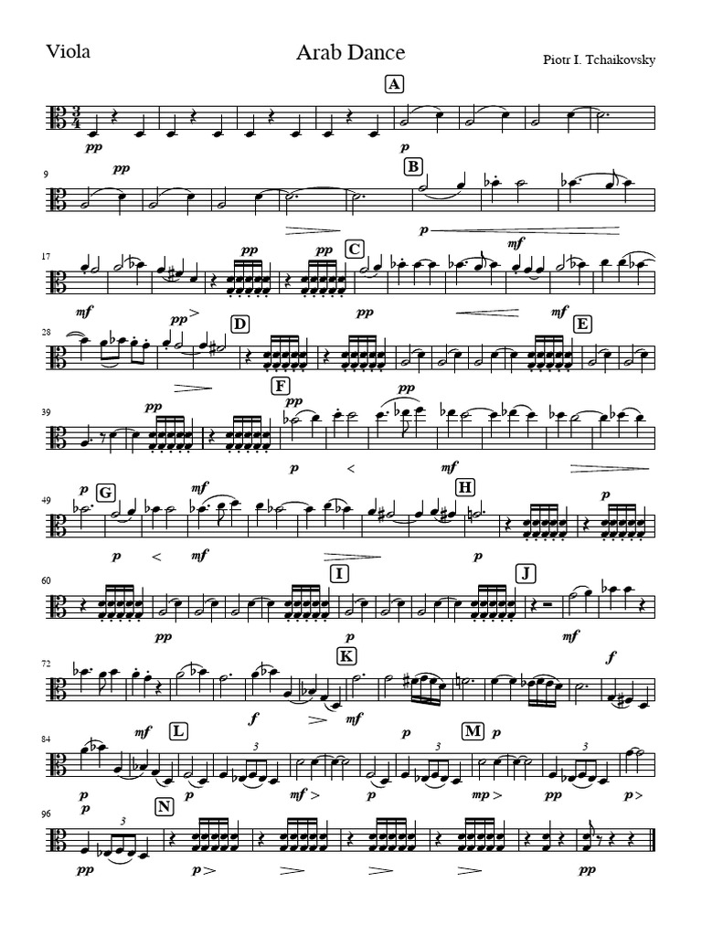 Arab Dance Viola C | PDF
