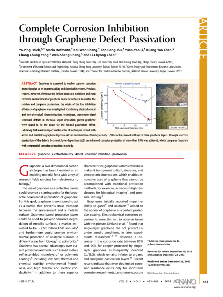 Complete Corrosion Inhibition Graphene | PDF | Graphene | Corrosion