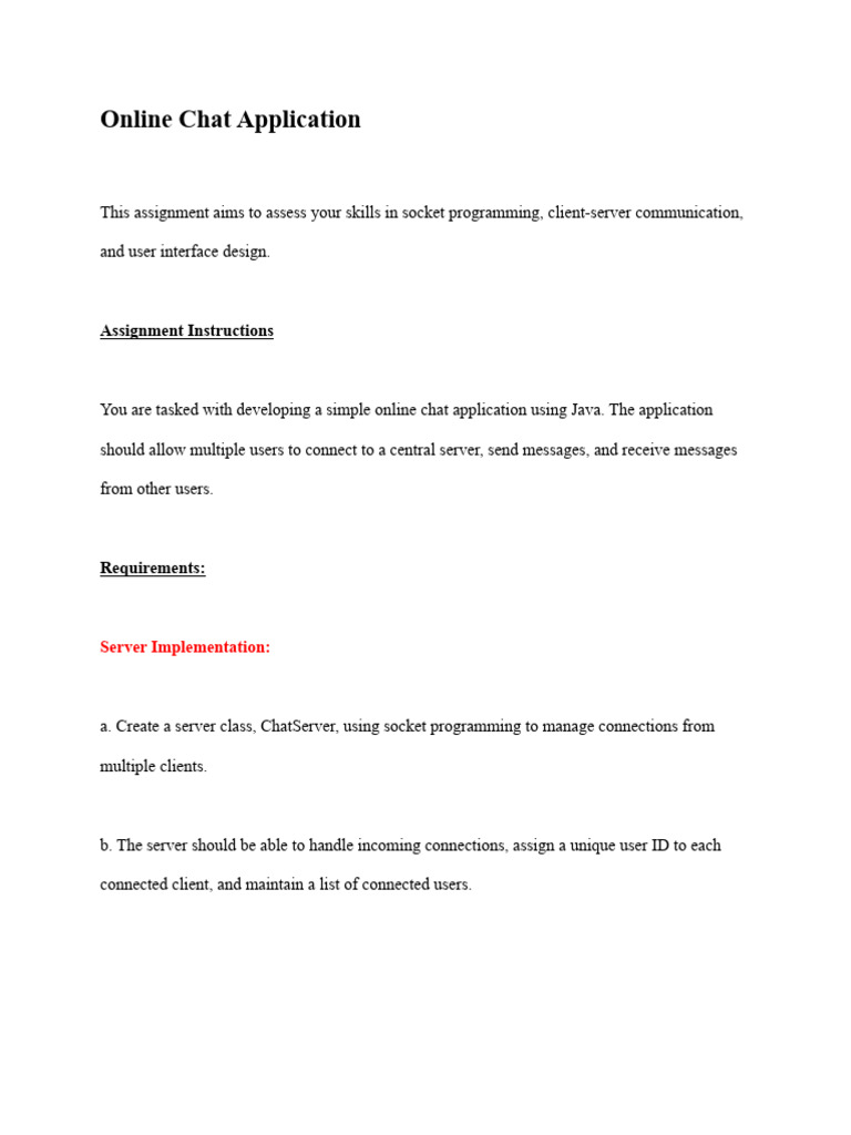 Assignment Unit 7 | PDF | Network Socket | Server (Computing) Assignment Unit 7 | PDF | Network Socket | Server (Computing)