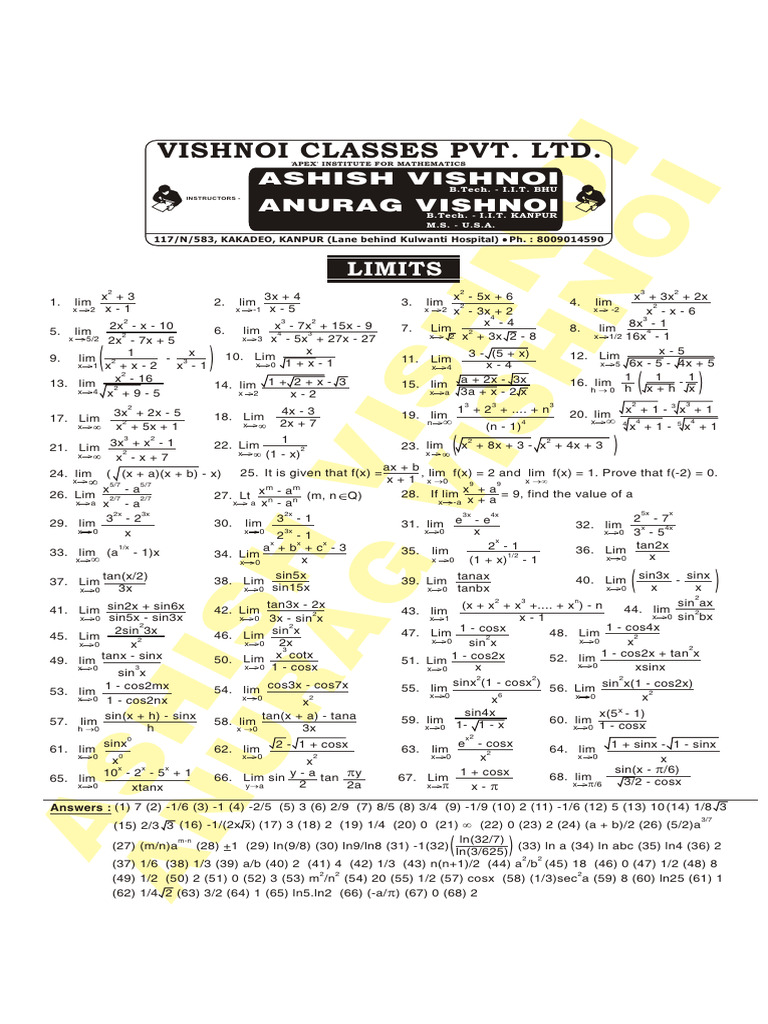 Limit (Regular) | PDF | Angle | Special Functions