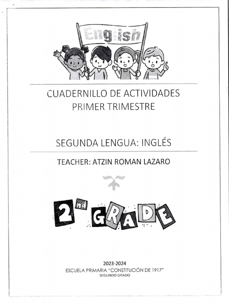 Ingles 2do Grado | PDF