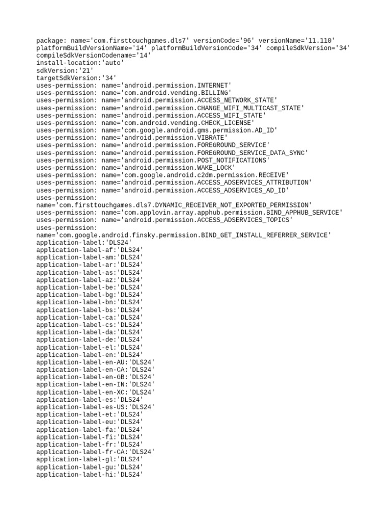 Aapt | PDF | Android (Operating System) | Embedded Linux