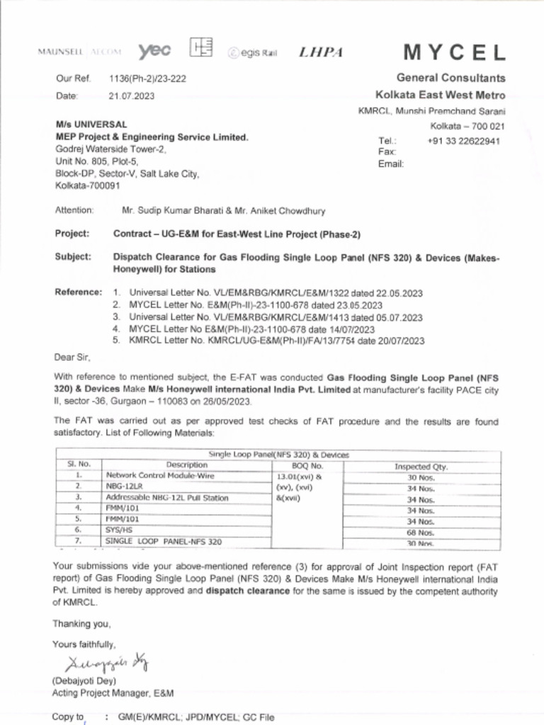 1136 (Ph-2) - 23-222 - Dispatch Clearance For Gas Flooding Single Loop ...