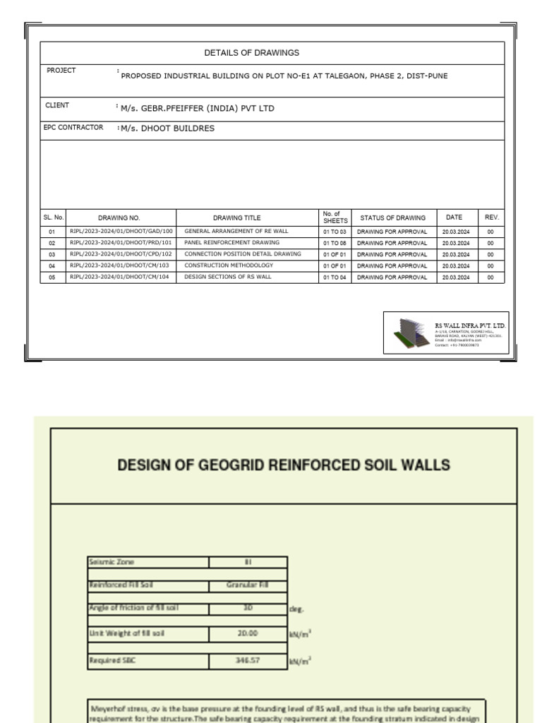 r0 Design and Gad Submission Dhoot Builders - 20.03.2024 | PDF ...