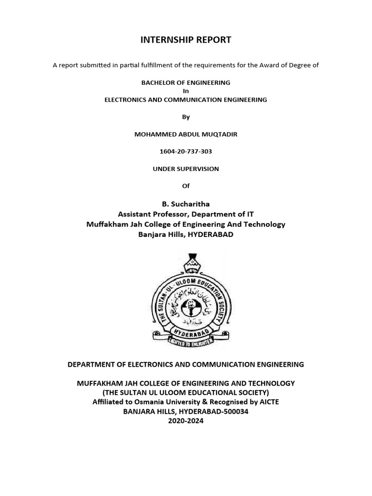 MUQTADIR Internship Report | PDF | Inheritance (Object Oriented Programming) | Method (Computer ...