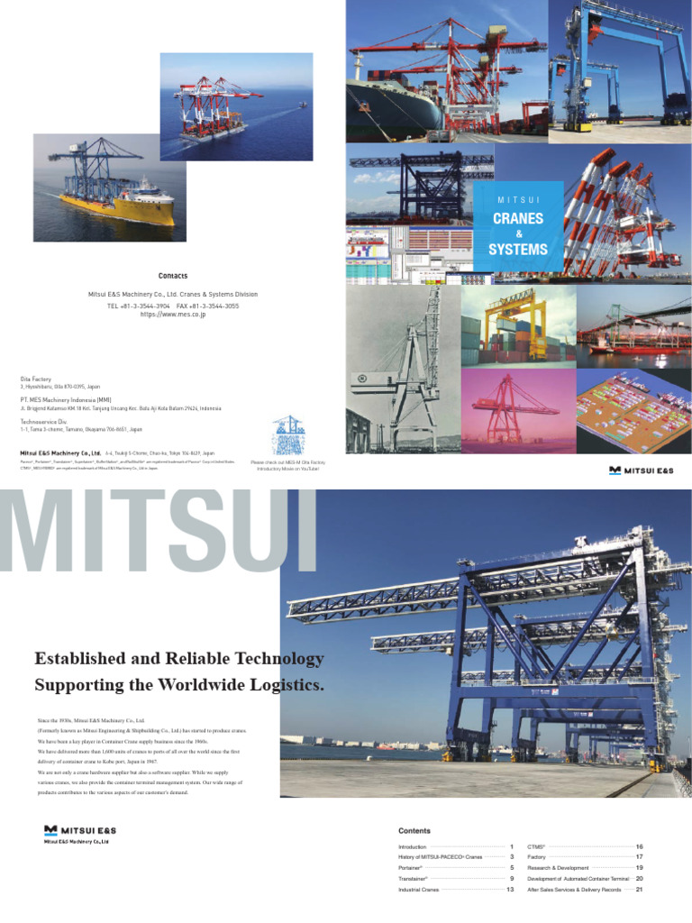 Mitsui Cranes & Systems | PDF | Crane (Machine) | Automation