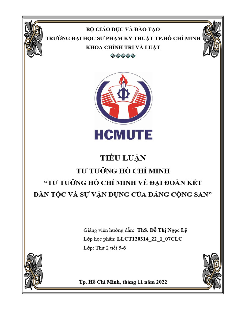 TL TTHCM Đại Đoàn Kết Dân Tộc | PDF